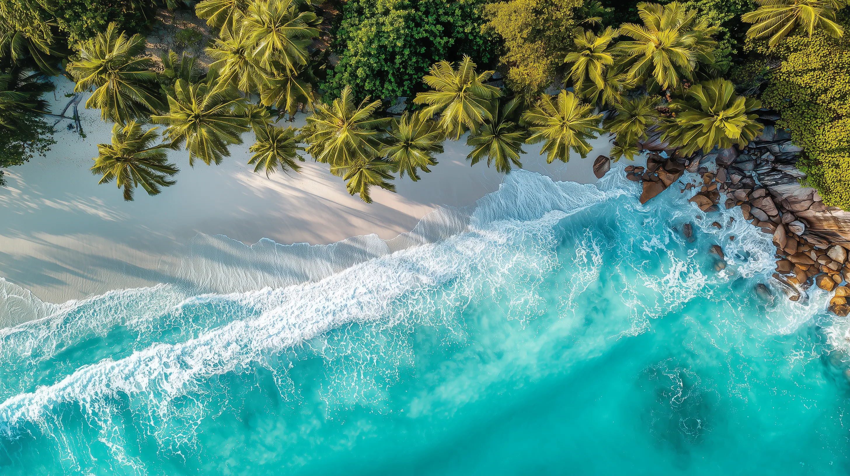 Aerial Tropical Beach Wallpaper 4K by WallpaperScapes | WallpaperScapes